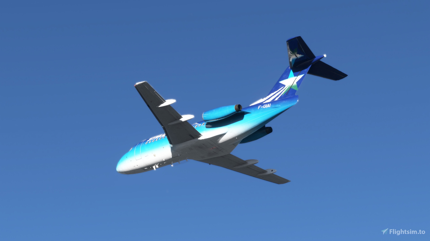 Just Flight Fokker 28 mk.1000 Stellair für Microsoft Flight Simulator | MSFS