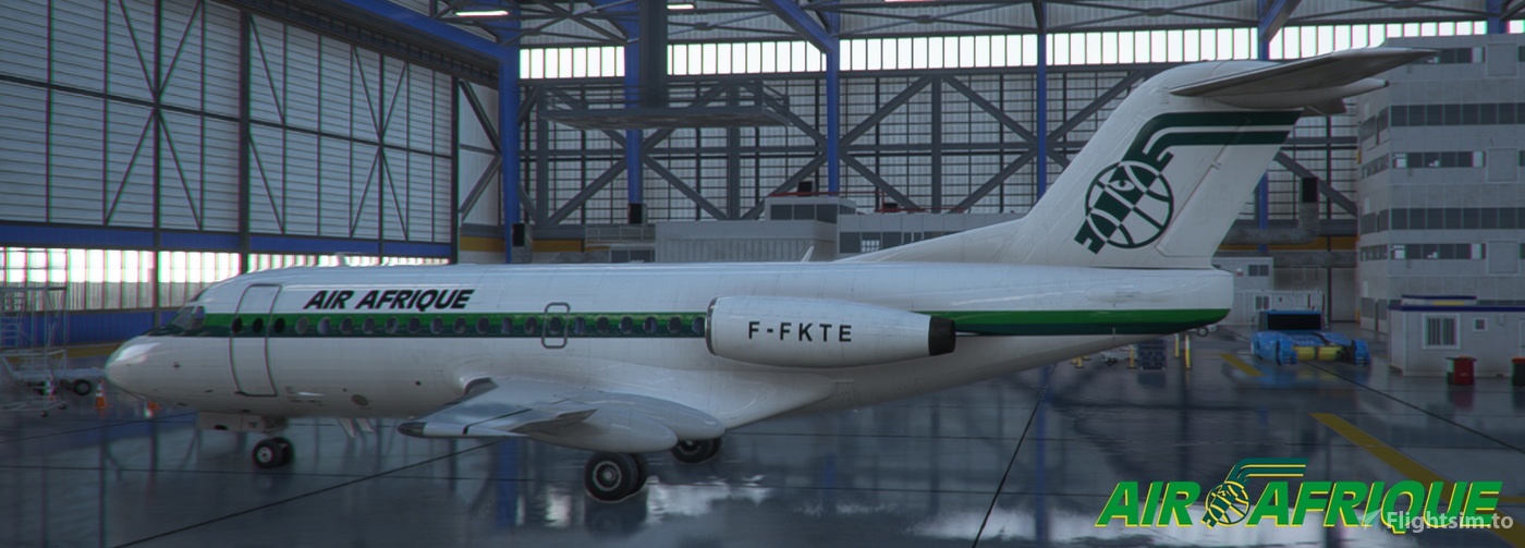 Just Flight Fokker F28-1000 Air Afrique for Microsoft Flight Simulator | MSFS