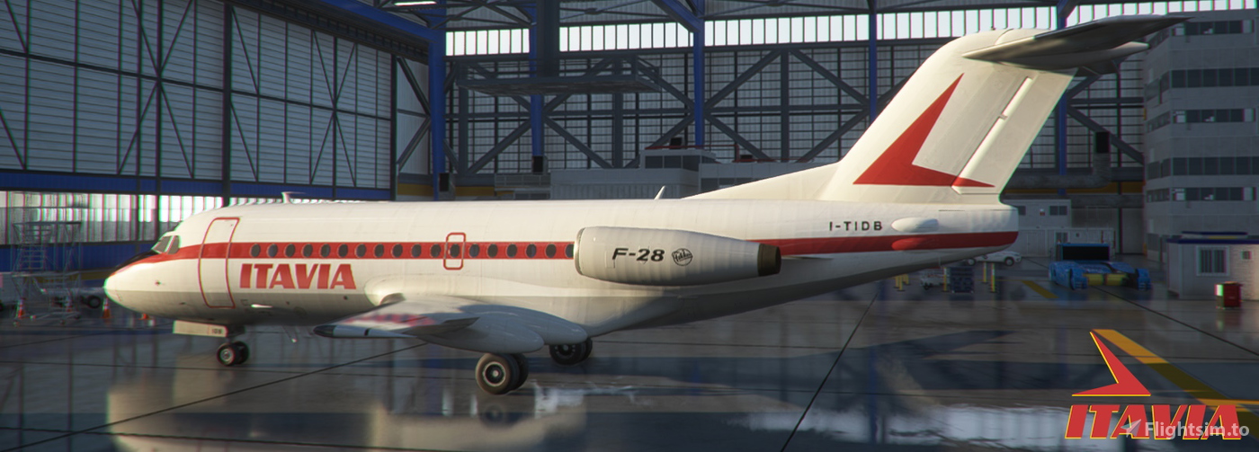 Just Flight Fokker F28-1000 Itavia I-TIDB for Microsoft Flight Simulator | MSFS