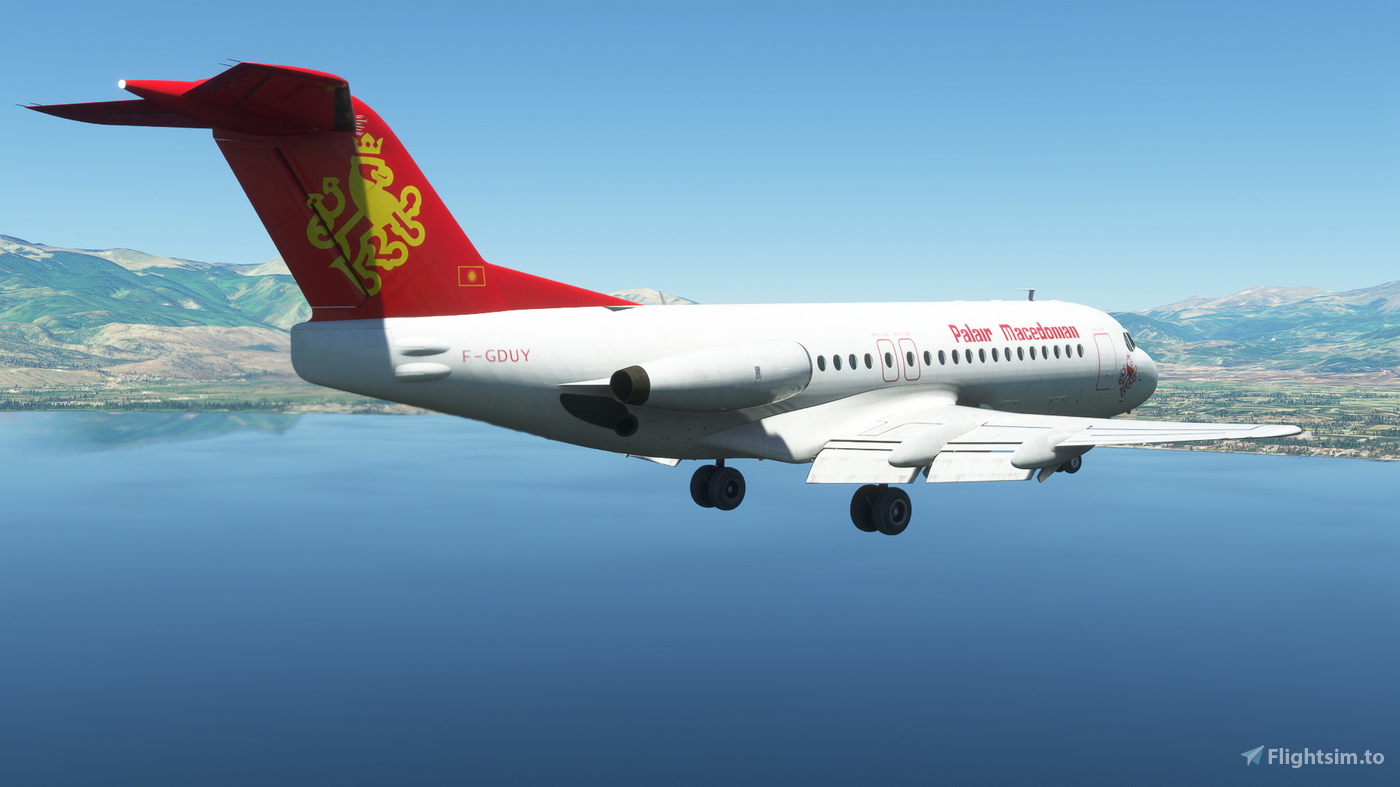 Just Flight Fokker F28-4000 | Palair Macedonian Airlines| 4K for ...
