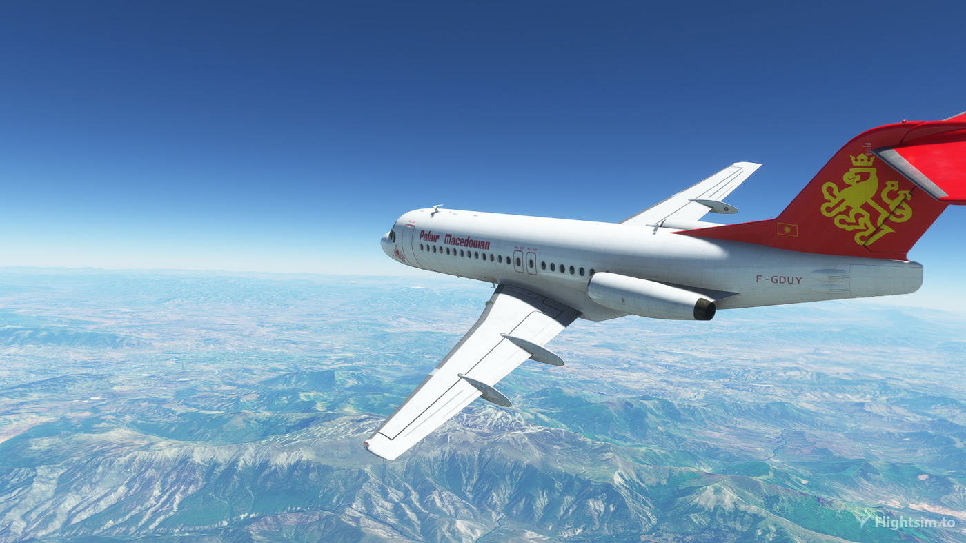 Just Flight Fokker F28-4000 | Palair Macedonian Airlines| 4K for ...