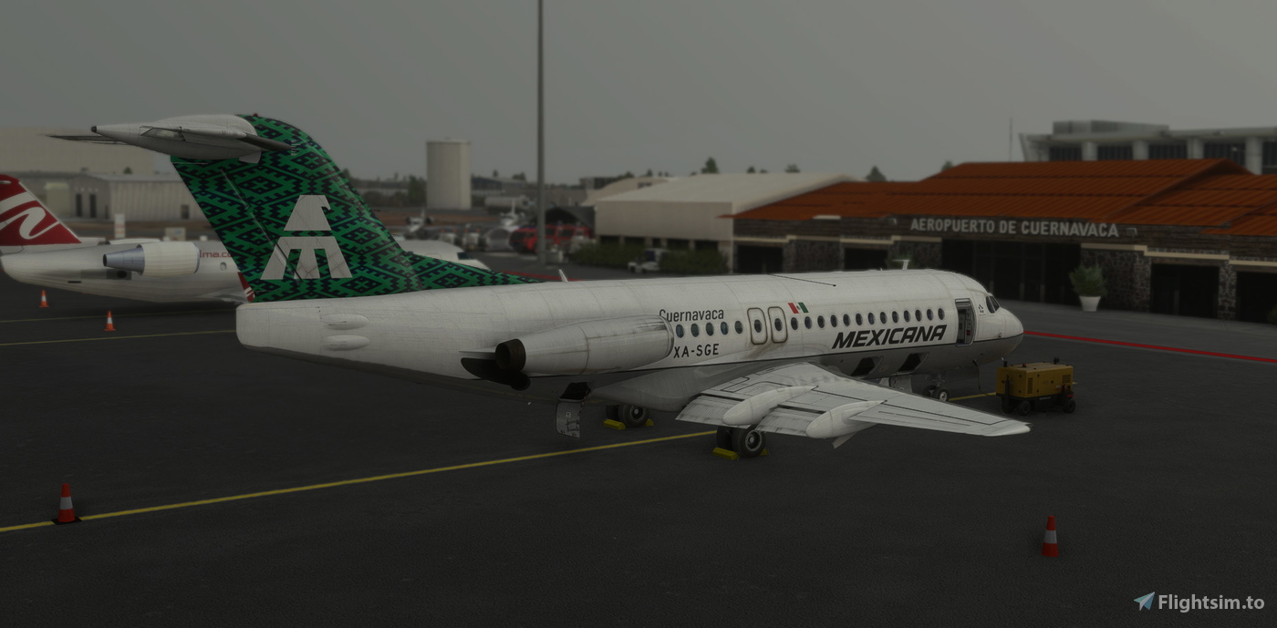 Just Flight Fokker F28-4000 Mexicana 2001 (MEXICO) for Microsoft Flight ...
