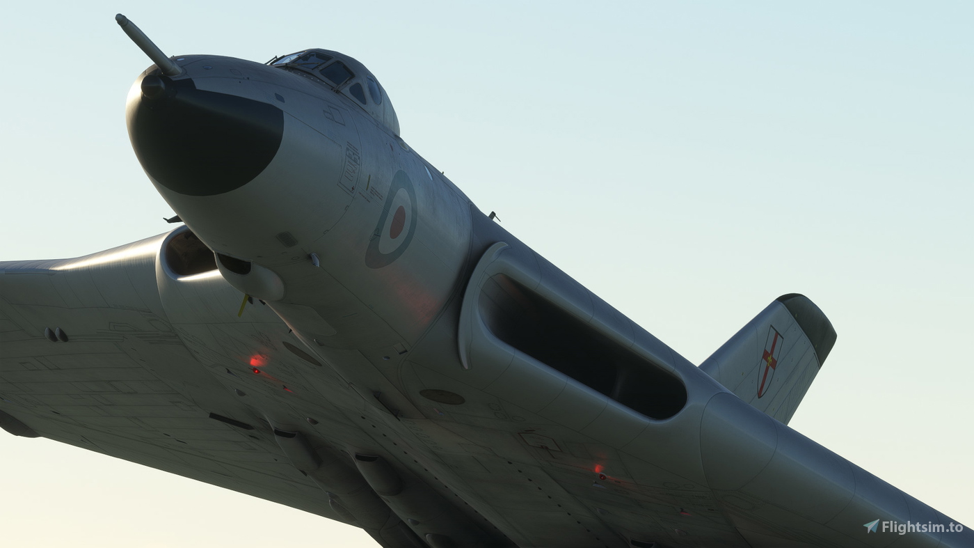JustFlight Avro Vulcan B Mk.2 - RAF 101 SQN White Livery (8K Textures) pour Microsoft Flight ...