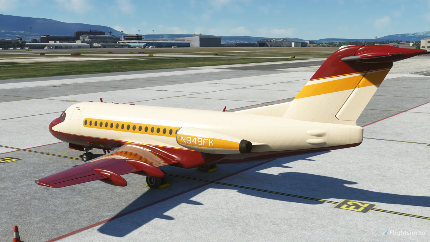 JustFlight Fokker 28-1000 N949FK VIP (Fictional) pour Microsoft Flight ...
