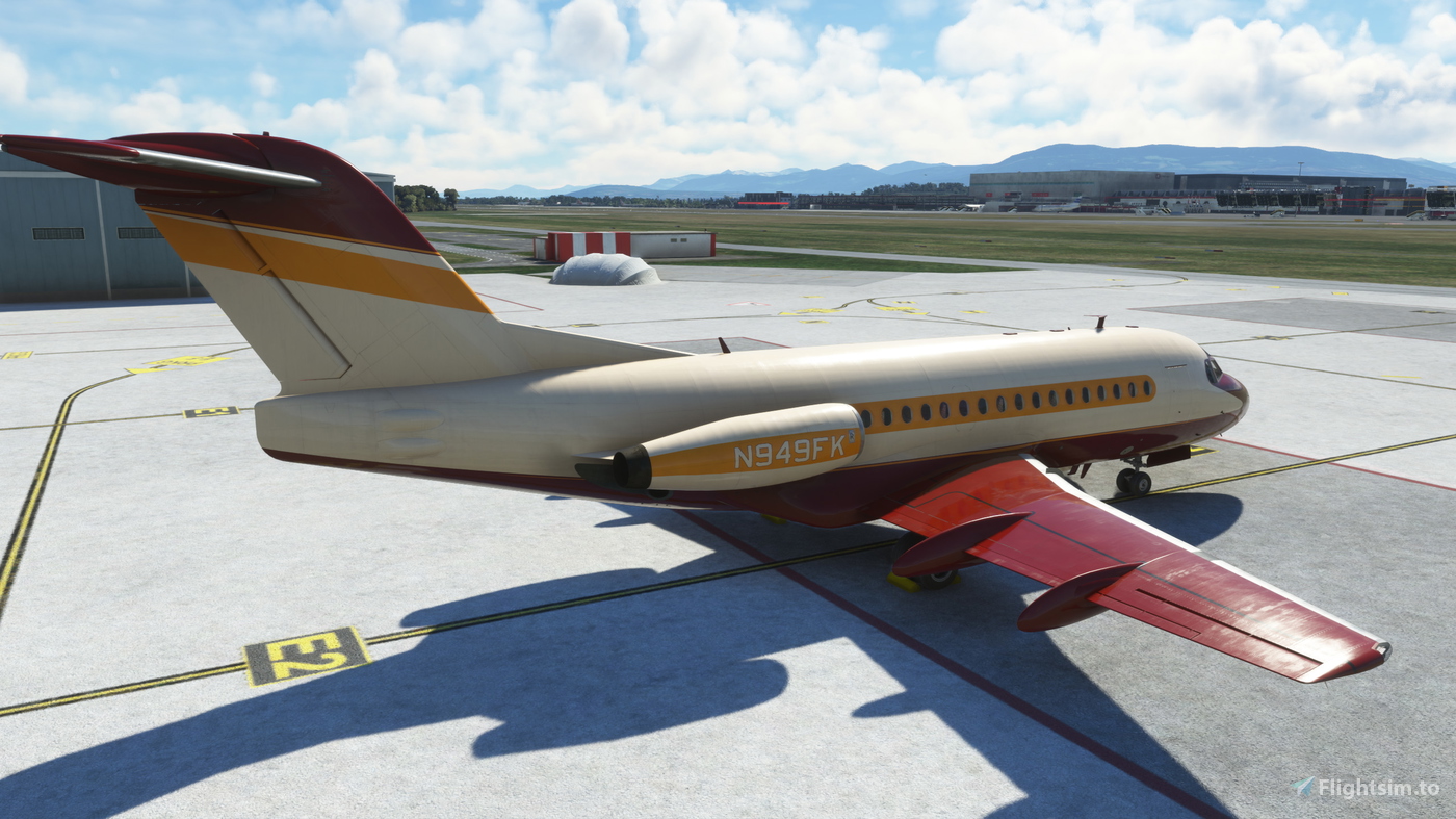 JustFlight Fokker 28-1000 N949FK VIP (Fictional) pour Microsoft Flight ...
