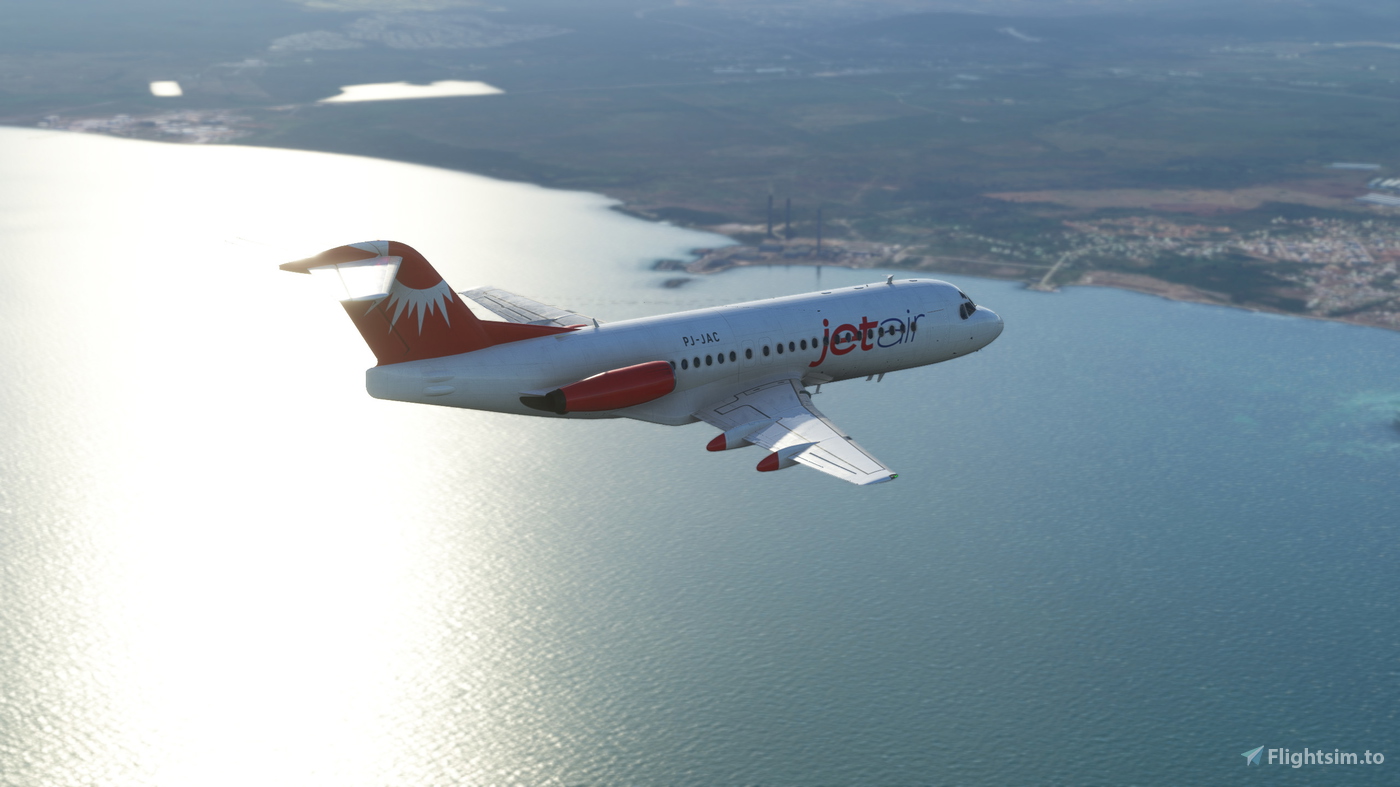 JustFlight Fokker 28 mk.4000 Jetair for Microsoft Flight Simulator | MSFS