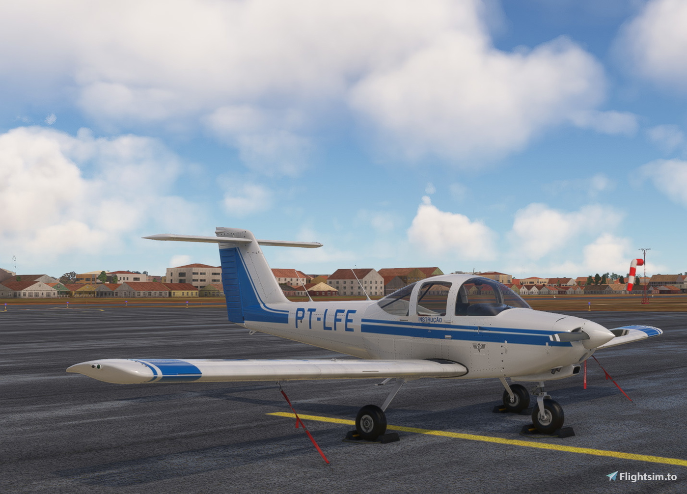 JustFlight PA-38 Tomahawk - PT-LFE (Aeroclube SJC) for Microsoft Flight ...