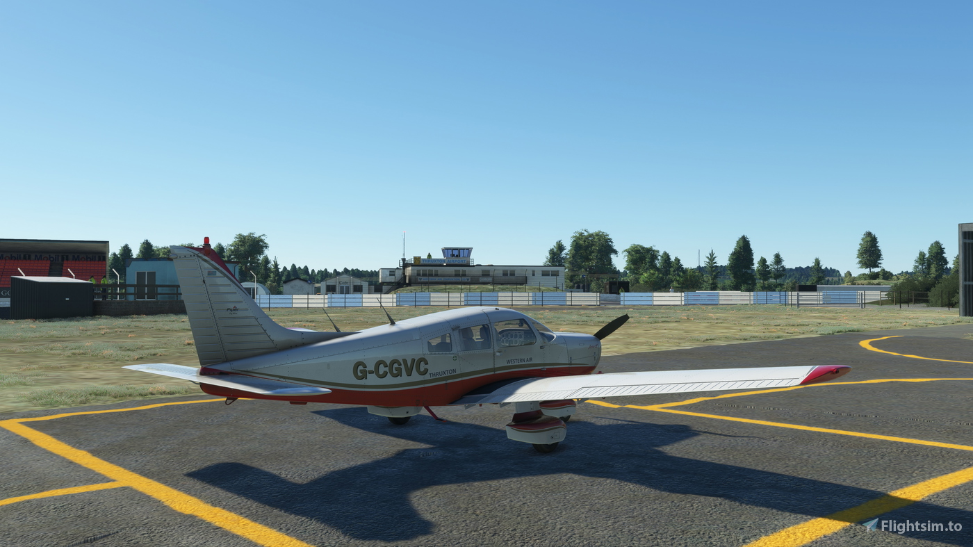 JustFlight PA28 Warior II - G-CGVC for Microsoft Flight Simulator | MSFS