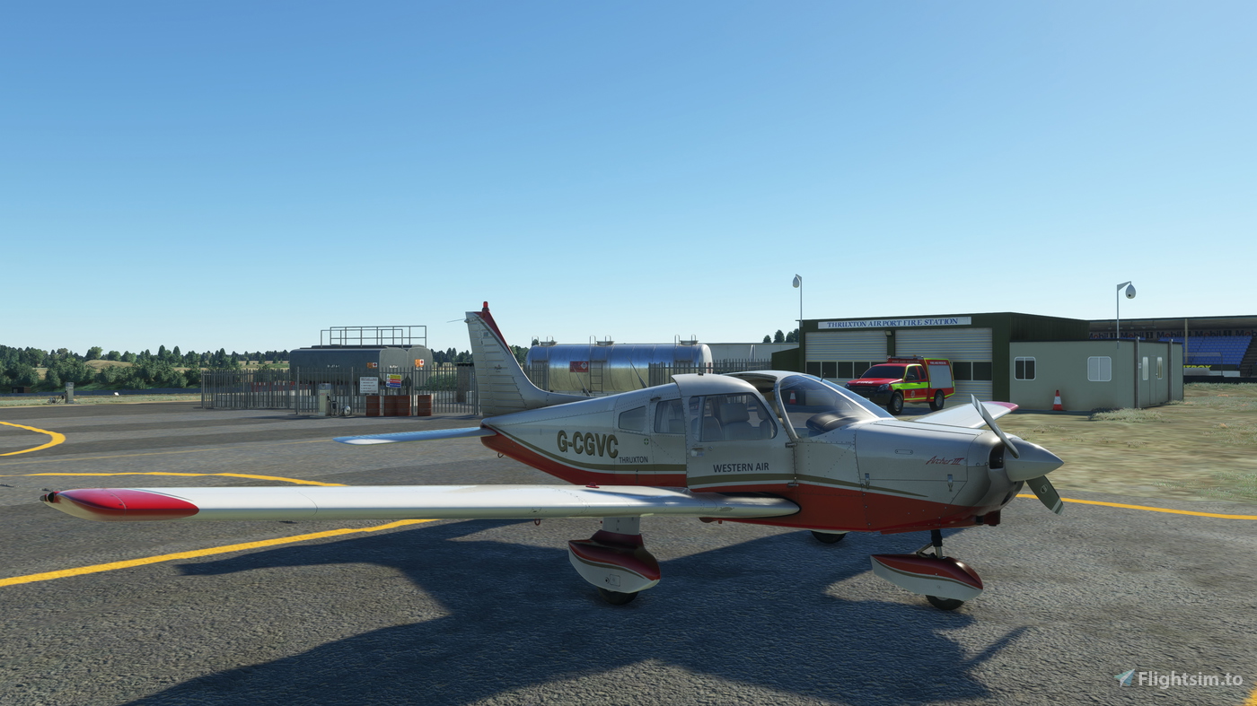 JustFlight PA28 Warior II - G-CGVC for Microsoft Flight Simulator | MSFS