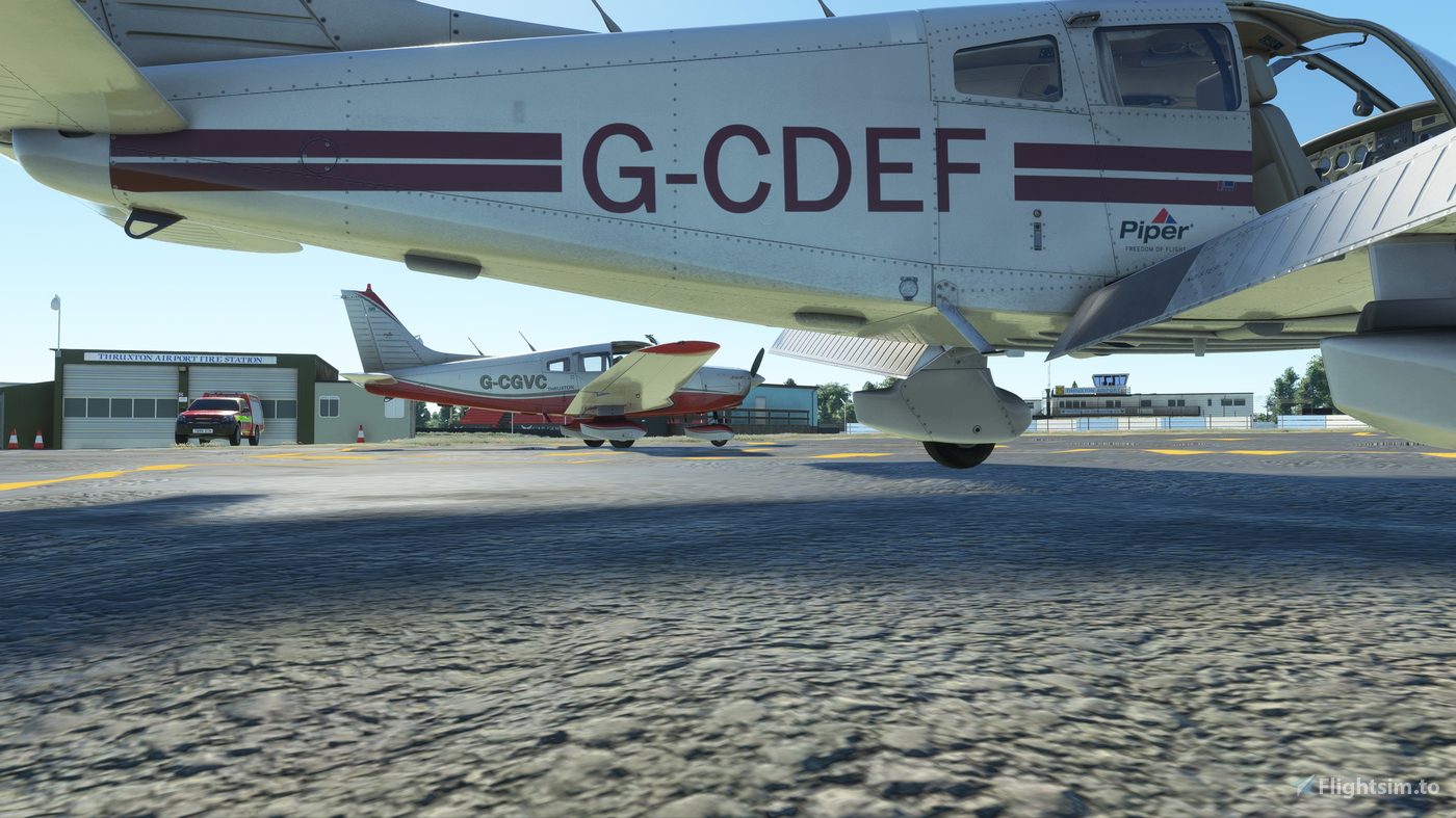 JustFlight PA28 Warior II - G-CGVC for Microsoft Flight Simulator | MSFS