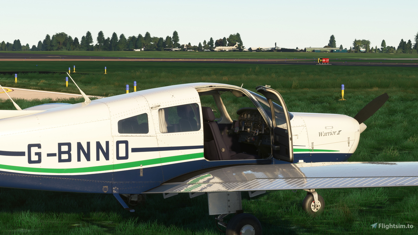 JustFlight PA28 Warior II - G-BNNO for Microsoft Flight Simulator | MSFS