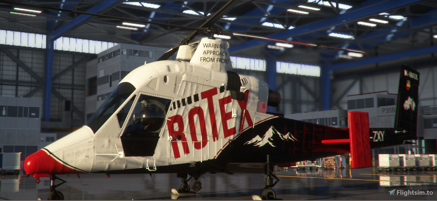 Kaman K-Max Rotex HB-ZXY para Microsoft Flight Simulator | MSFS