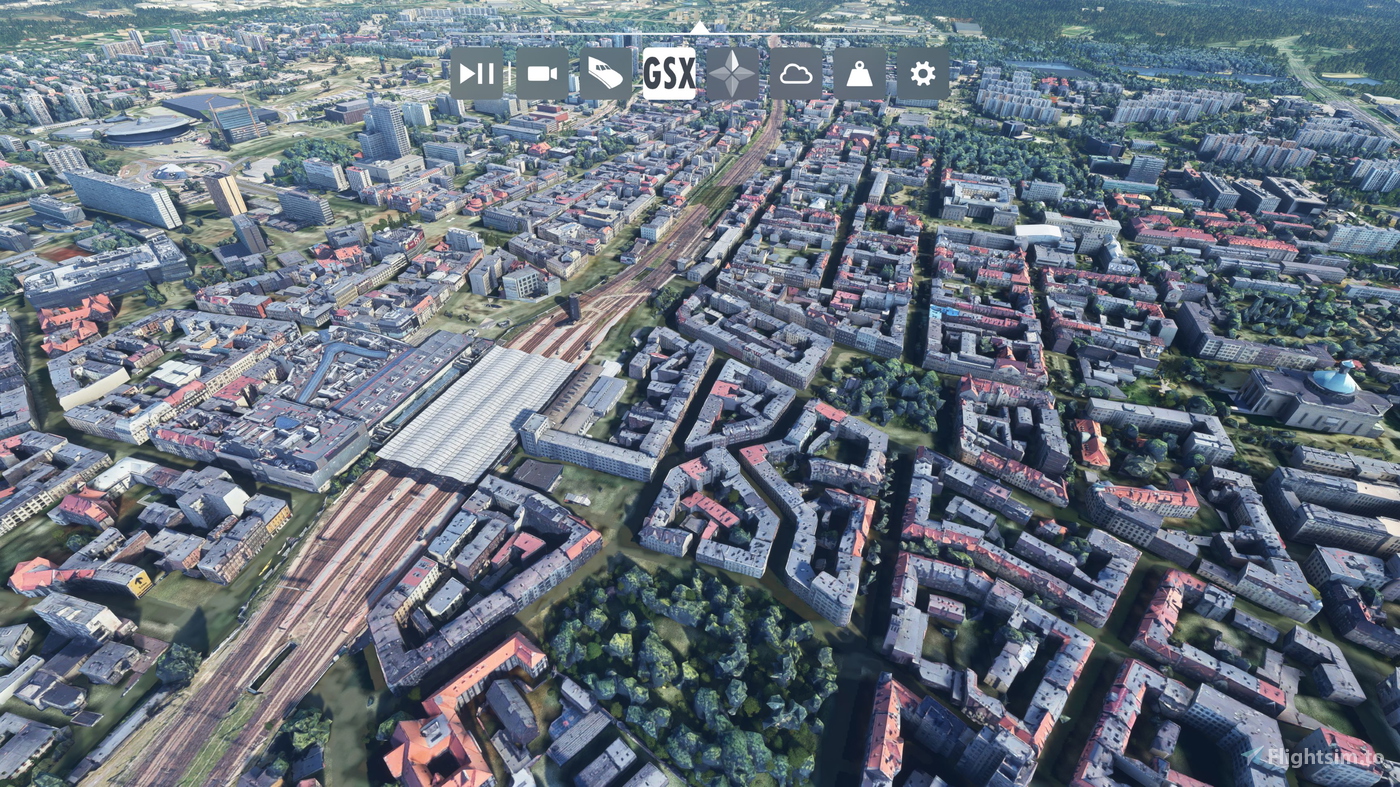 Katowice City - photogrammetry for Microsoft Flight Simulator | MSFS