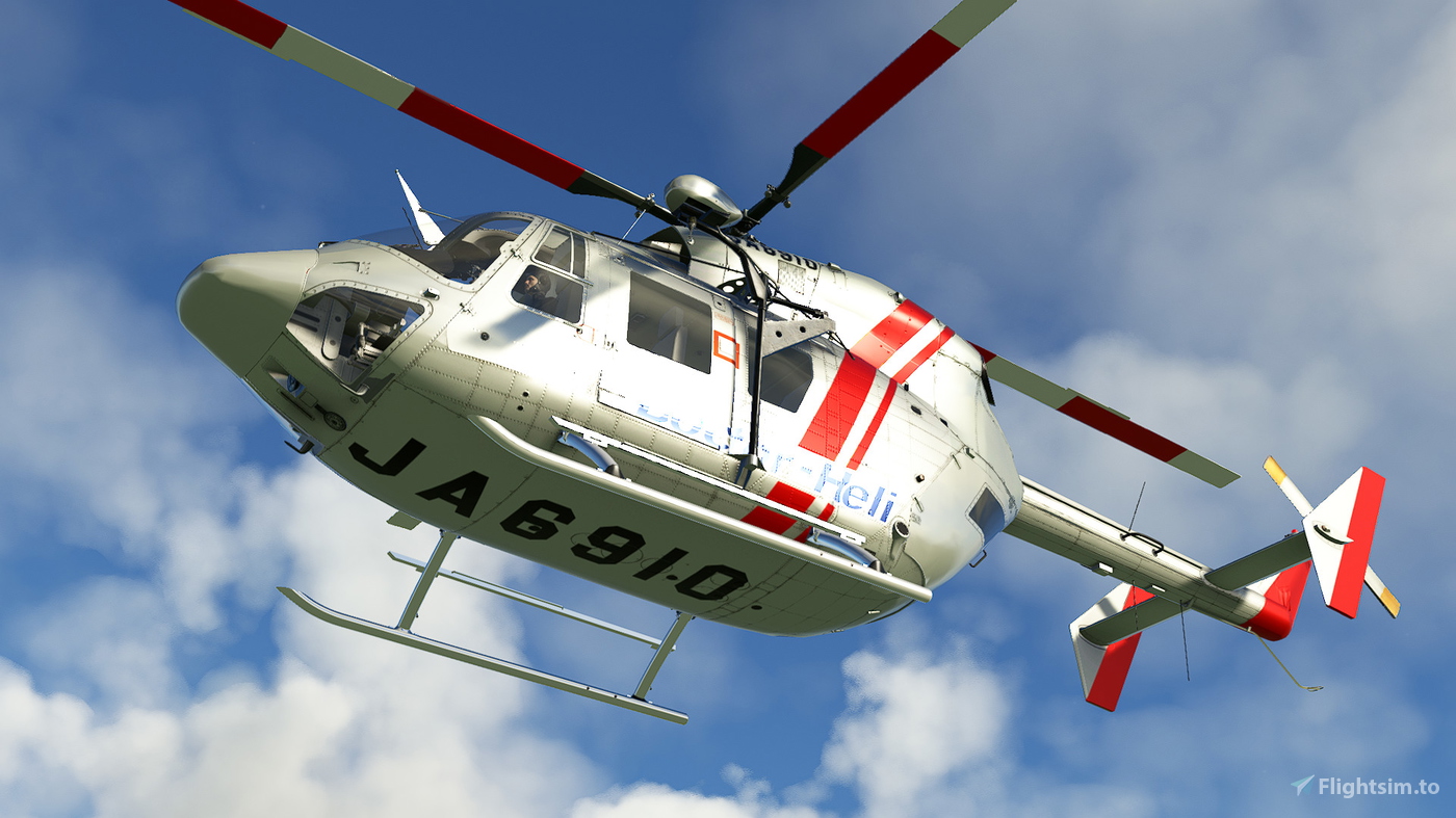 Kawasaki BK-117 Doctor-Heli JA6910 for Microsoft Flight Simulator | MSFS