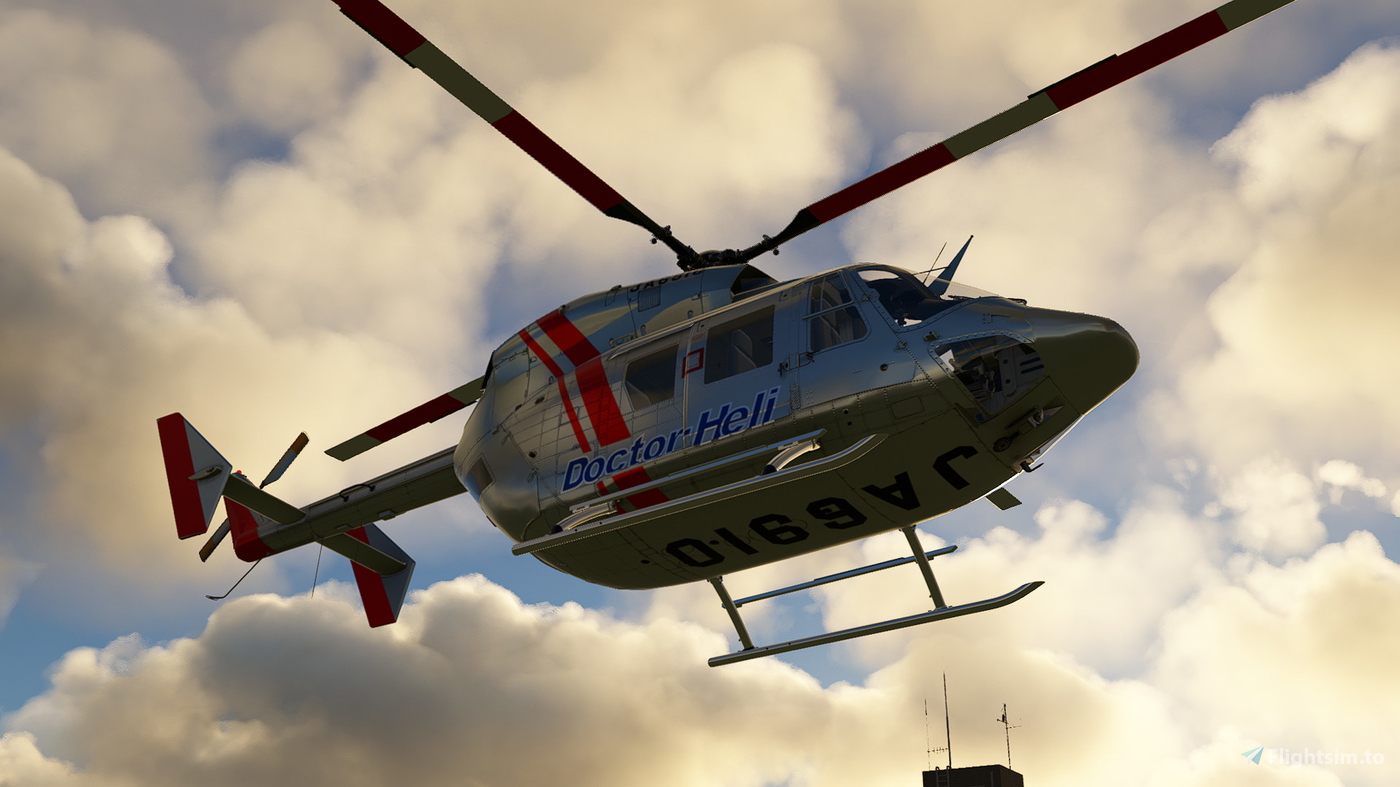 Kawasaki BK-117 Doctor-Heli JA6910 for Microsoft Flight Simulator | MSFS