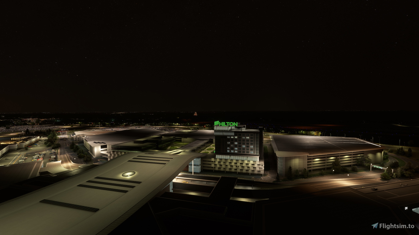 KBNA Hilton Hotel Sign for Feelthere KBNA payware for Microsoft Flight ...