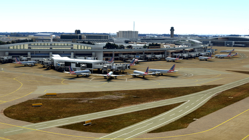 KDFW FSLTL Static Aircraft for Microsoft Flight Simulator | MSFS
