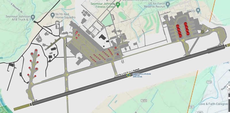KGSB Seymour Johnson AFB for Microsoft Flight Simulator | MSFS