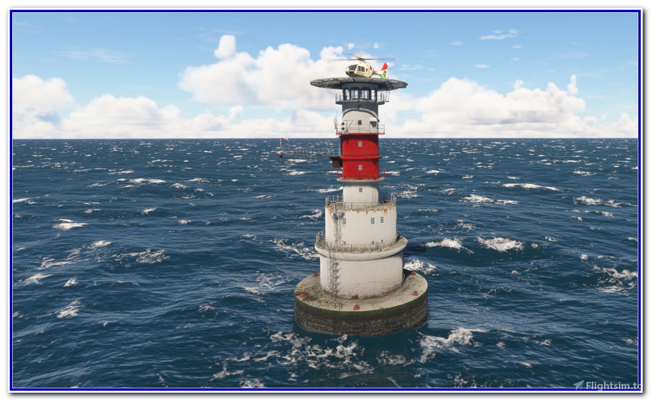 Kish Bank Lighthouse (Helipad) for Microsoft Flight Simulator | MSFS