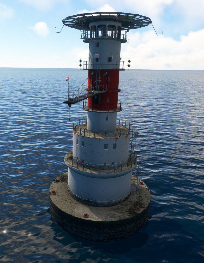Kish Bank Lighthouse (Helipad) for Microsoft Flight Simulator | MSFS