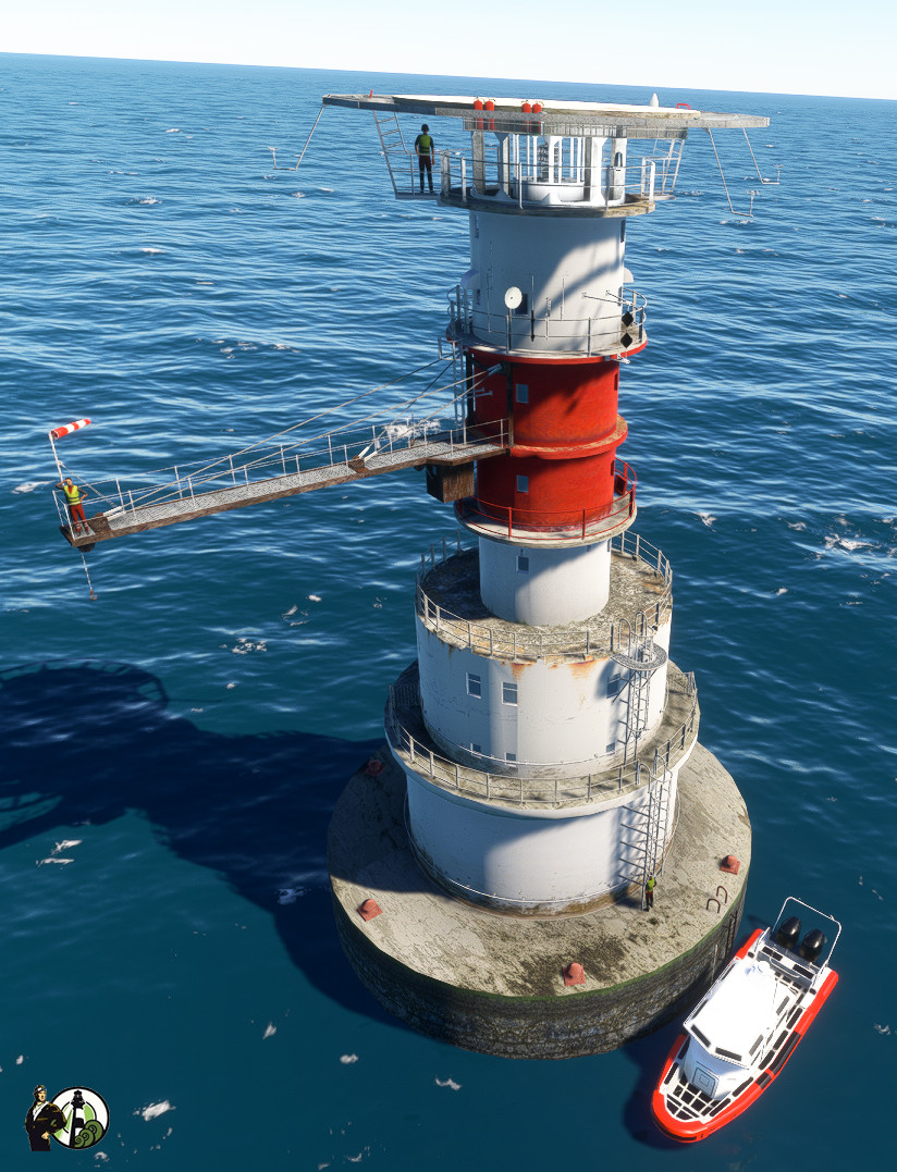 Kish Bank Lighthouse (Helipad) for Microsoft Flight Simulator | MSFS
