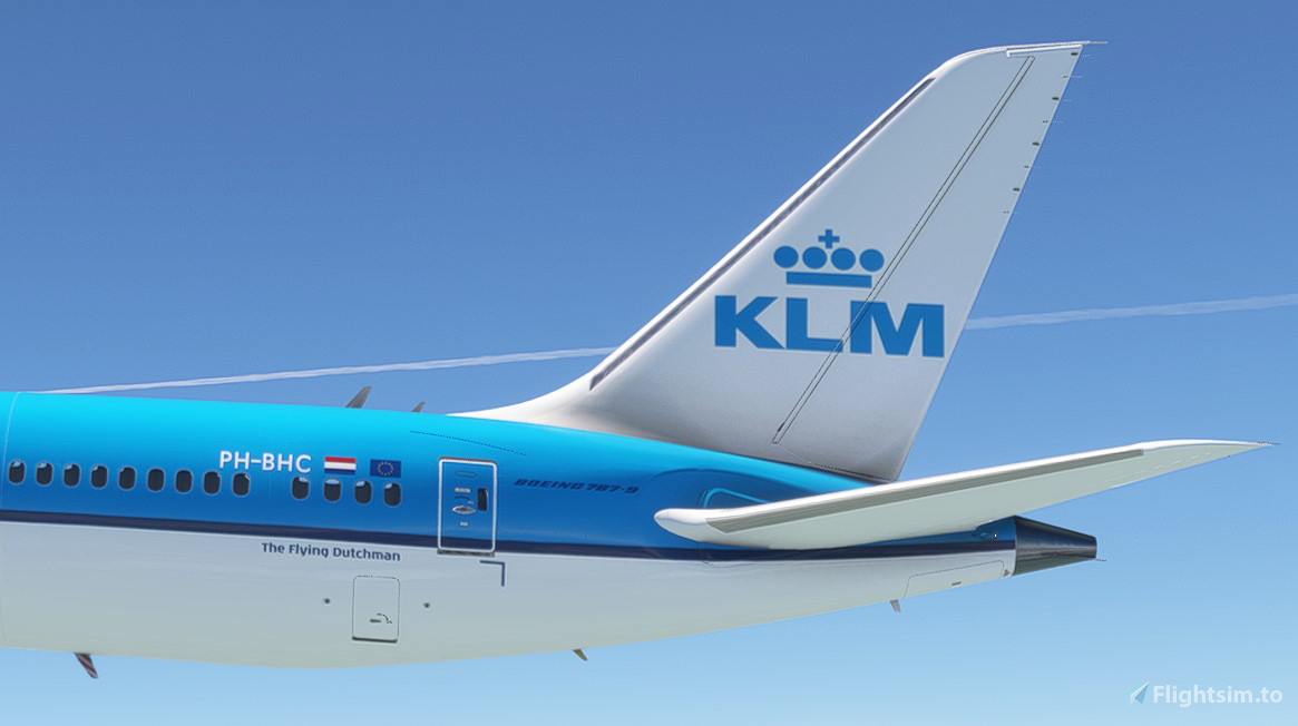KLM PH-BHC "100 years" sticker for Microsoft Flight Simulator | MSFS
