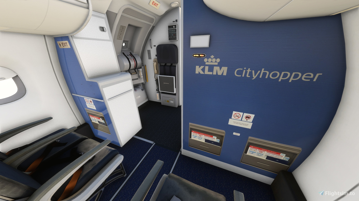 KLM Cityhopper | Pack | FSS E190 | 8K for Microsoft Flight Simulator | MSFS
