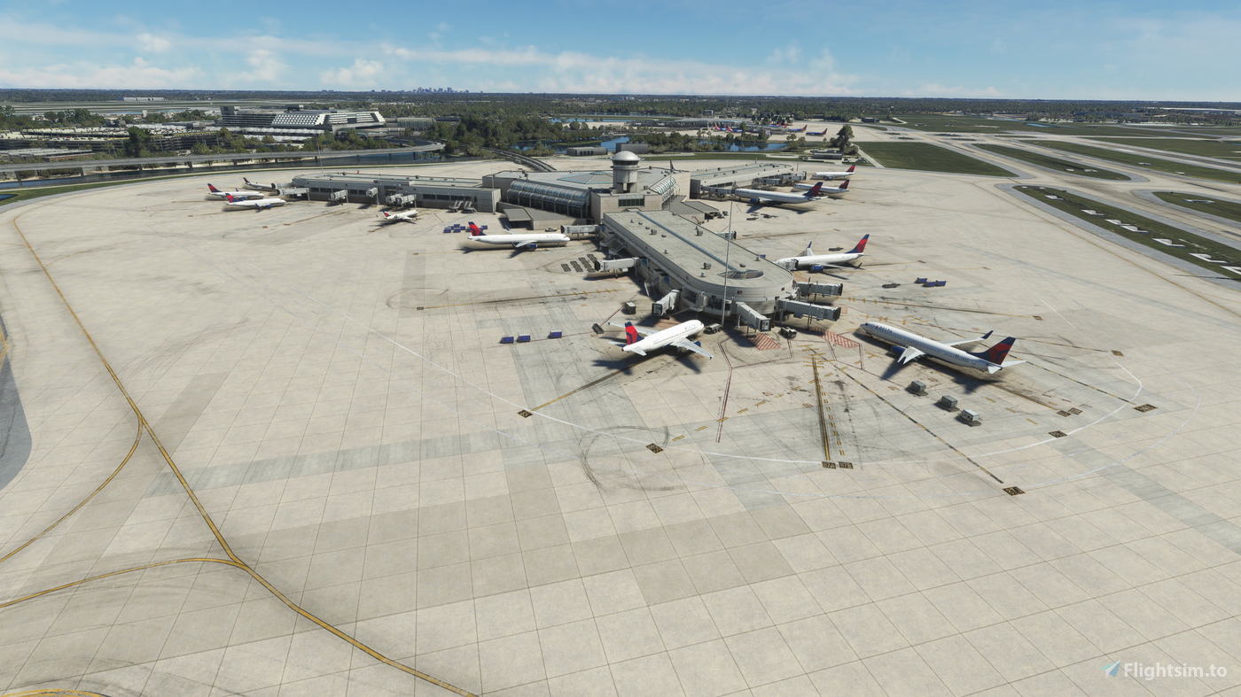 KMCO FSLTL Static Aircraft for Microsoft Flight Simulator | MSFS