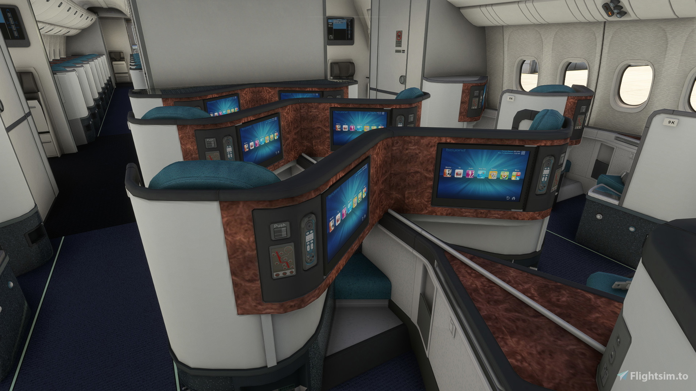 KOREAN AIR 50TH ANNIVERSARY HL8009 (with Cabin Interior) / PMDG B777-300ER for Microsoft Flight ...