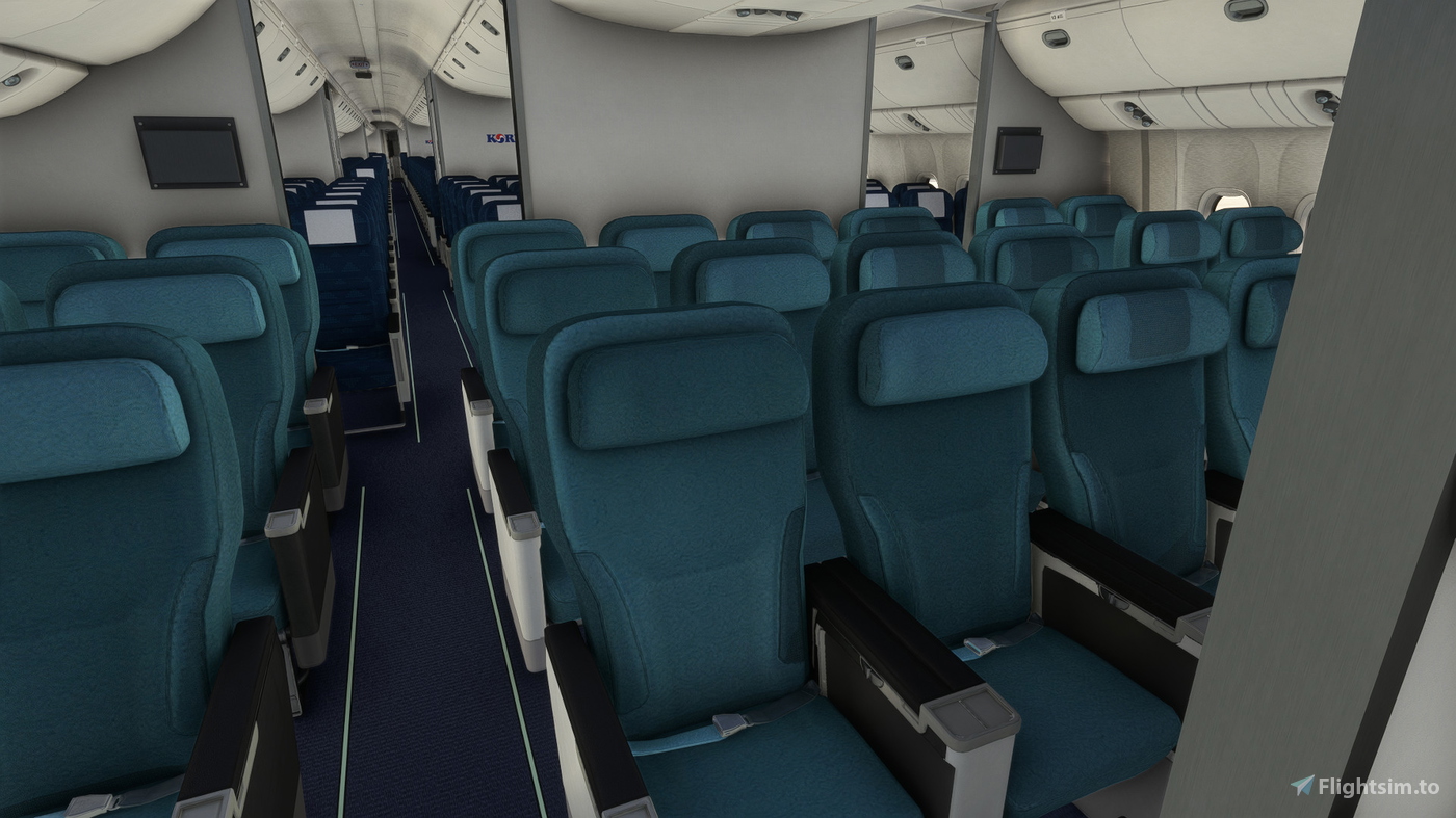 Korean Air HL8007 (with Cabin Interior) / PMDG B777-300ER für Microsoft Flight Simulator | MSFS