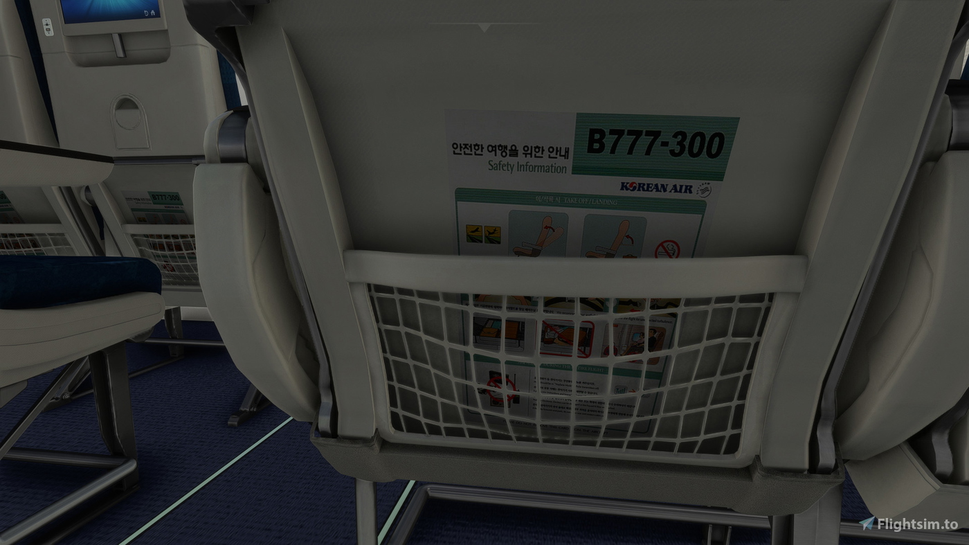 Korean Air HL8007 (with Cabin Interior) / PMDG B777-300ER for Microsoft Flight Simulator | MSFS