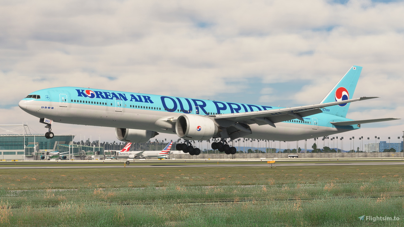 KOREAN AIR OUR PRIDE HL7203 (with Cabin Interior) / PMDG B777-300ER 对于 Microsoft Flight ...