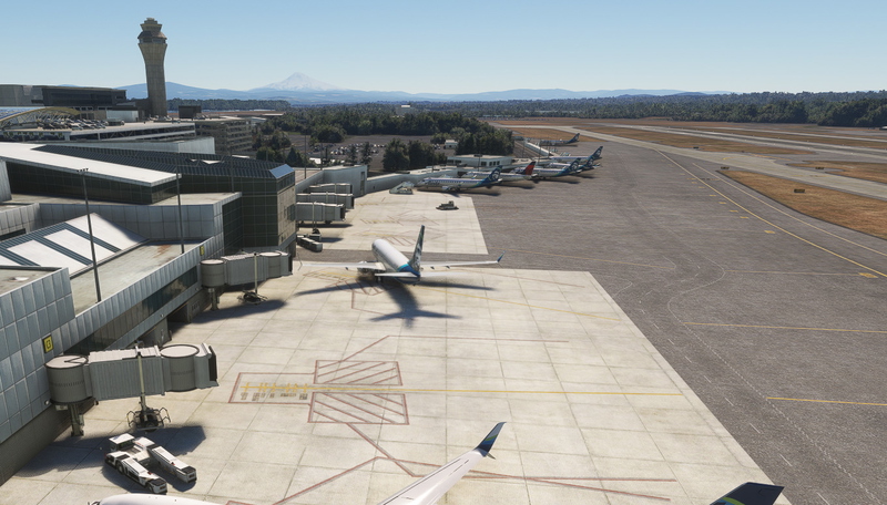 KPDX - Flightbeam modified ADE - Airline Gates for Microsoft Flight ...