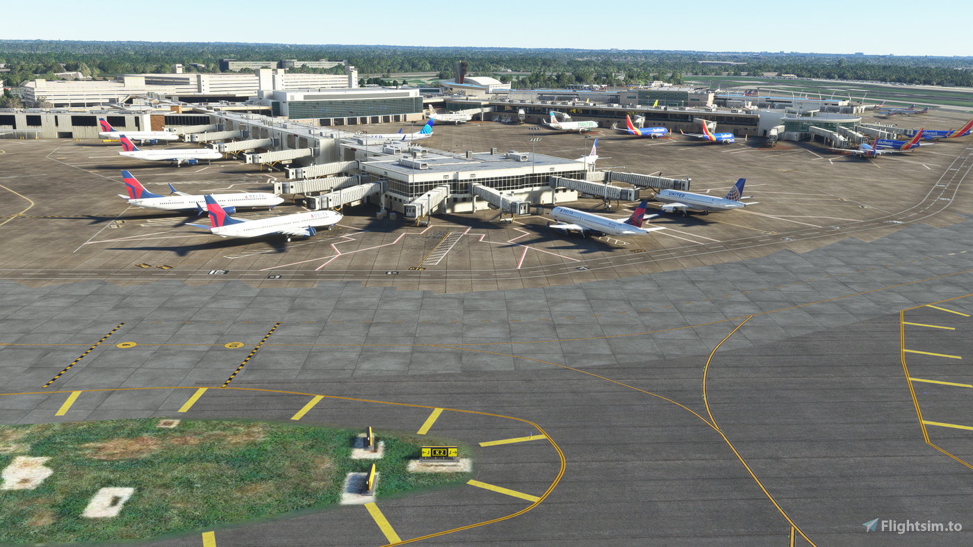 KPHL FSLTL Static Aircraft for Microsoft Flight Simulator | MSFS