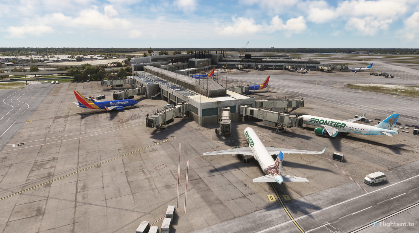 KRSW FSLTL Static Aircraft V2.0 for Microsoft Flight Simulator | MSFS