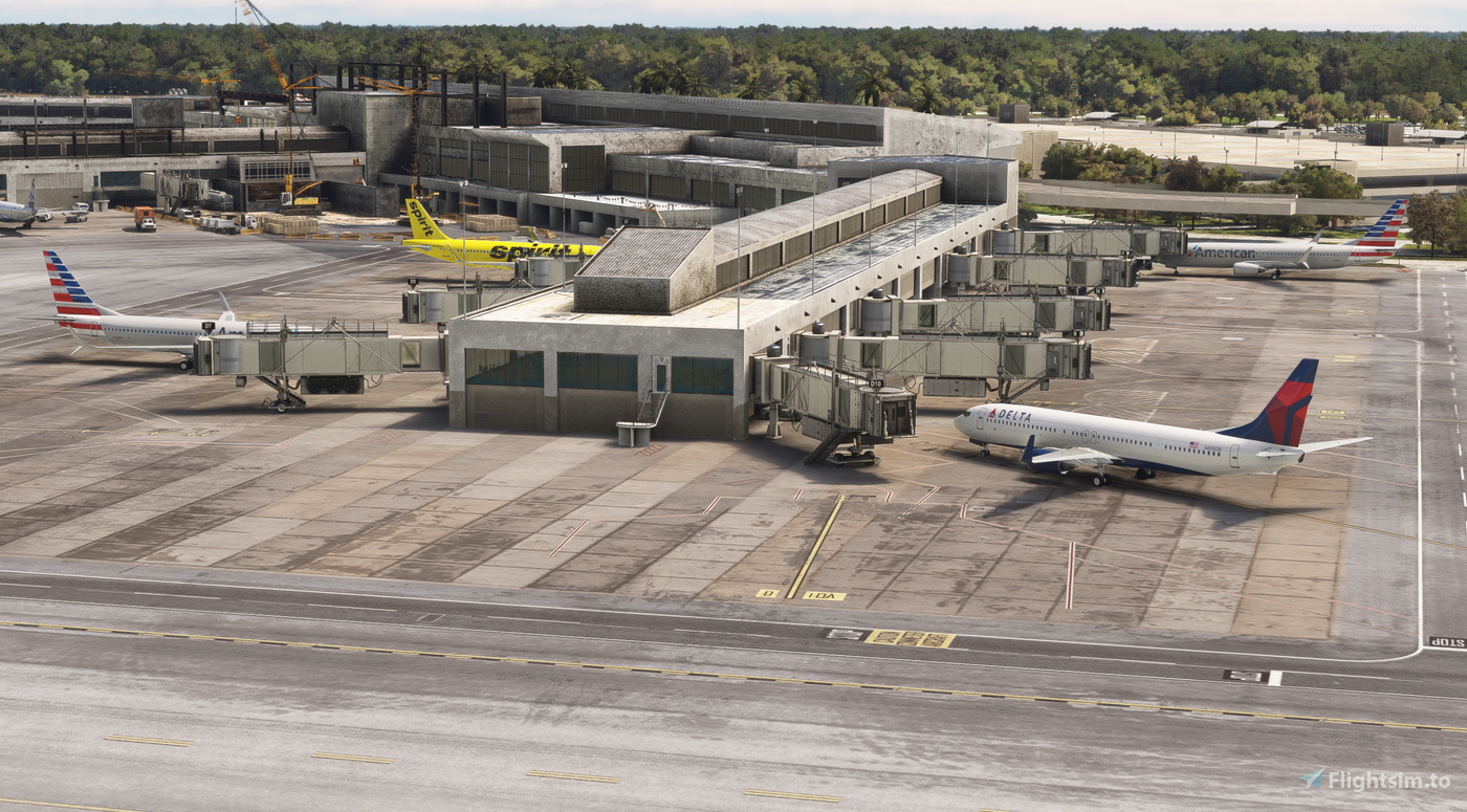 KRSW FSLTL Static Aircraft V2.0 for Microsoft Flight Simulator | MSFS