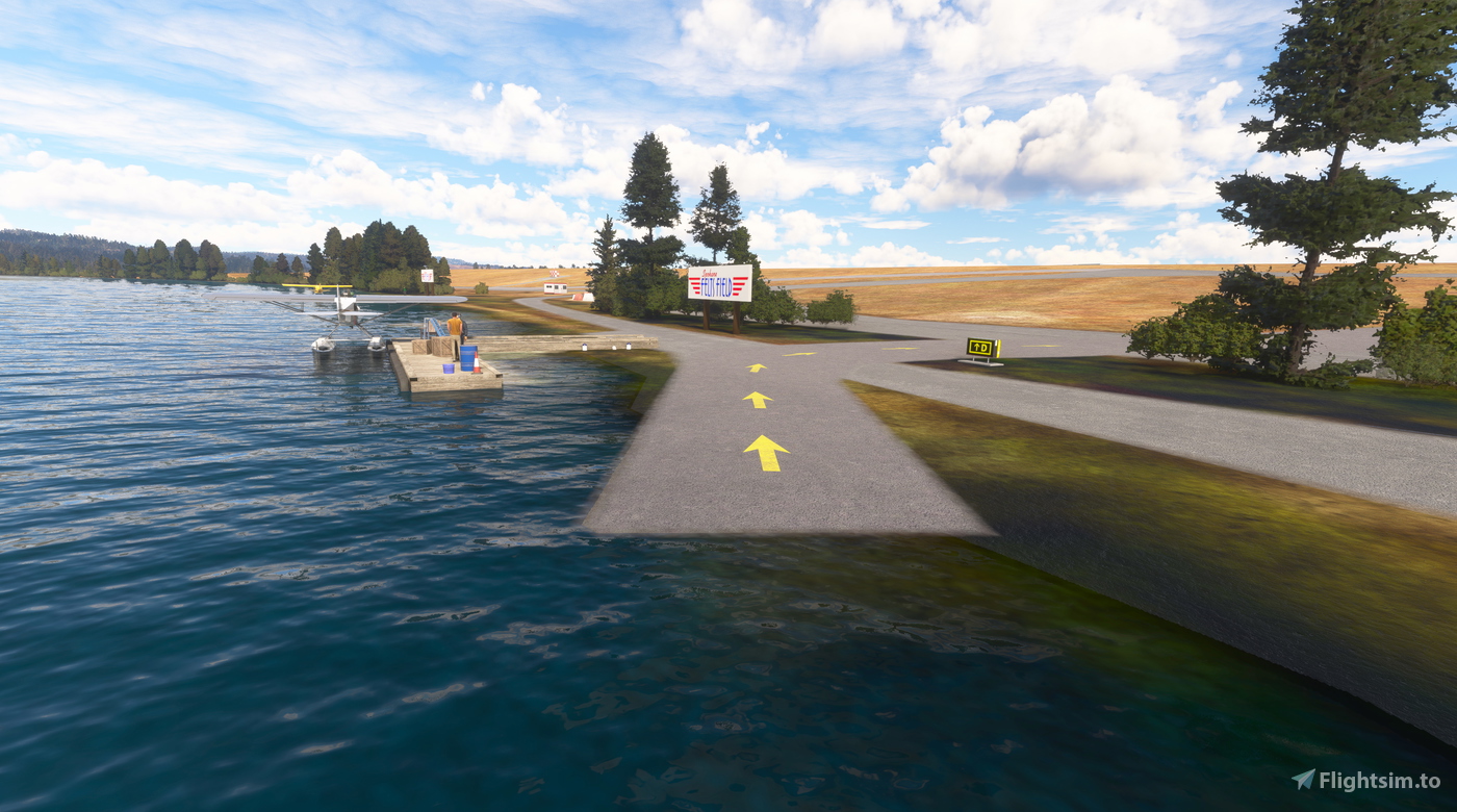 KSFF – Felts Field float plane docks, seaplane ramp, and water runway ...