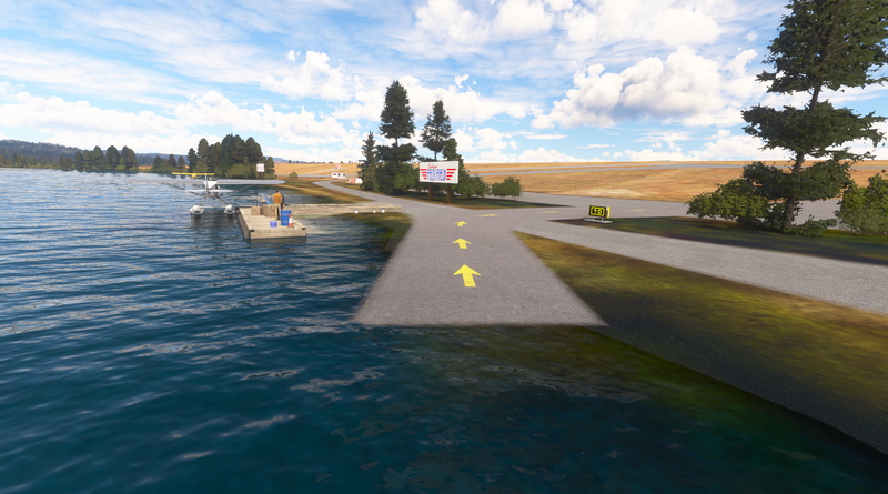 KSFF – Felts Field float plane docks, seaplane ramp, and water runway ...