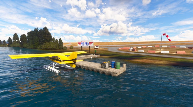 KSFF – Felts Field float plane docks, seaplane ramp, and water runway ...