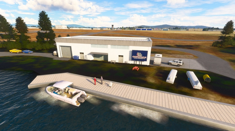 KSFF – Felts Field float plane docks, seaplane ramp, and water runway ...
