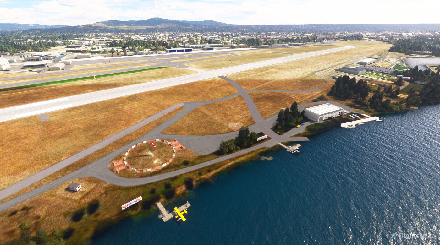 KSFF – Felts Field float plane docks, seaplane ramp, and water runway ...