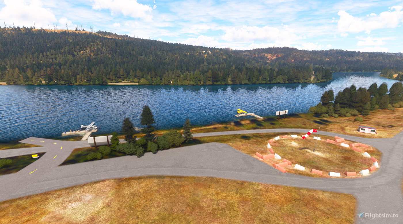 KSFF – Felts Field float plane docks, seaplane ramp, and water runway ...