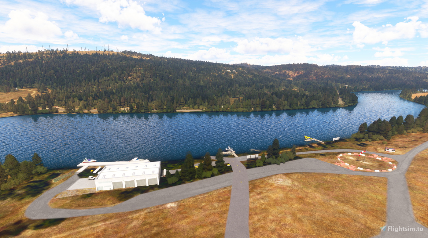 KSFF – Felts Field float plane docks, seaplane ramp, and water runway ...