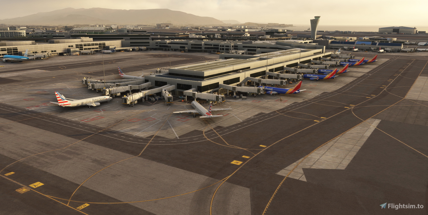 KSFO FSLTL Static Aircraft [BMWorld] for Microsoft Flight Simulator | MSFS
