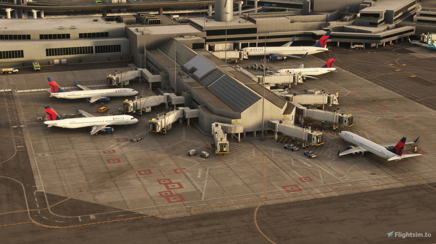 KSFO FSLTL Static Aircraft [BMWorld] for Microsoft Flight Simulator | MSFS