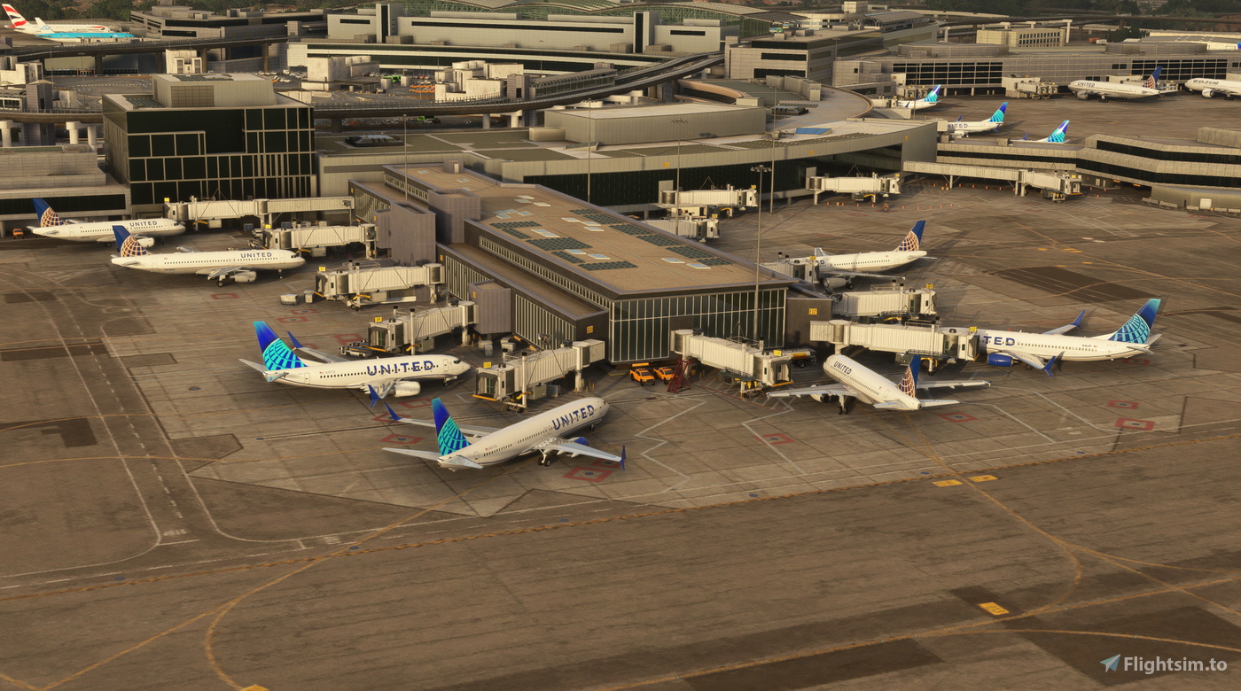 KSFO FSLTL Static Aircraft [BMWorld] for Microsoft Flight Simulator | MSFS