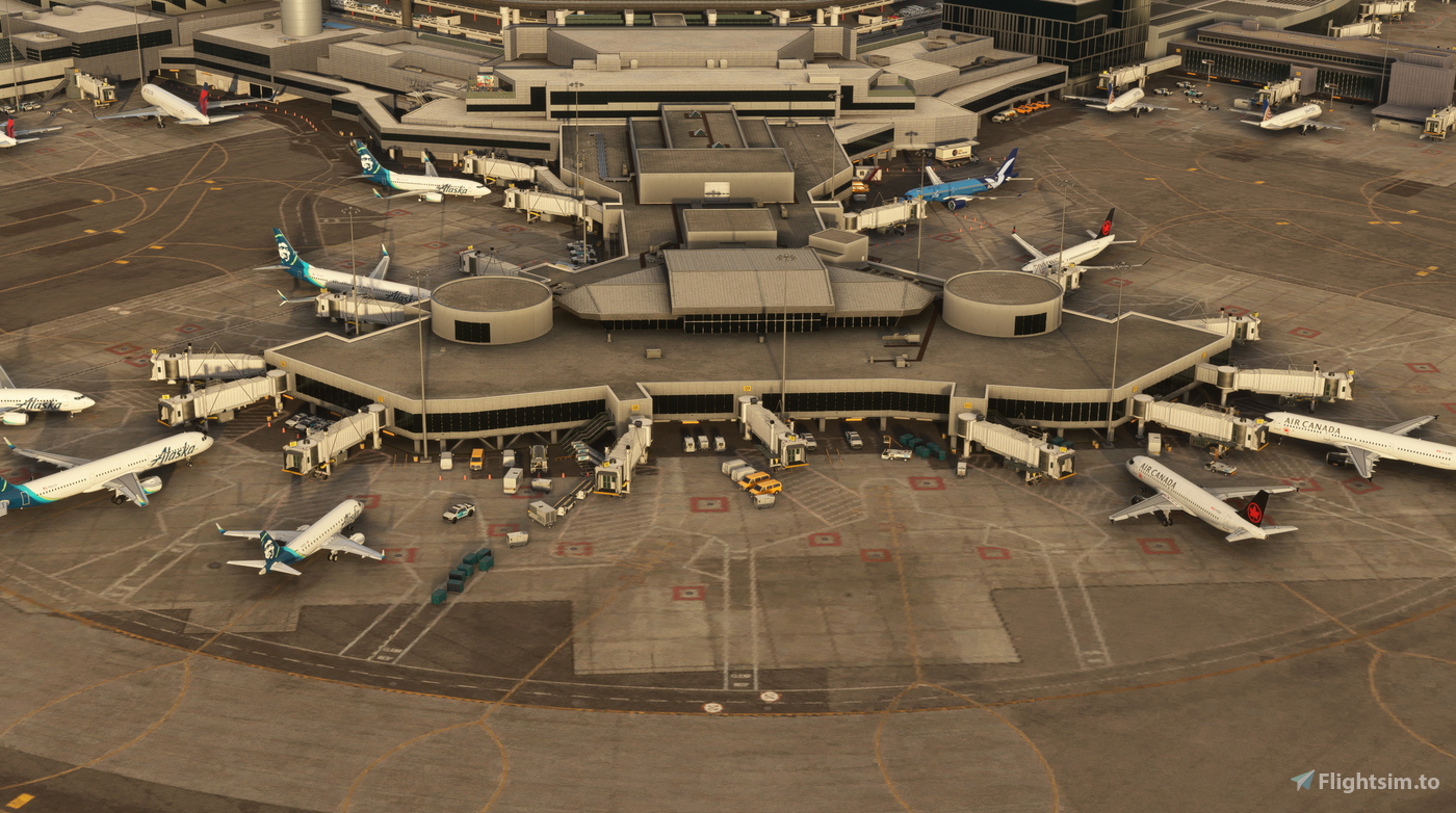 KSFO FSLTL Static Aircraft [BMWorld] for Microsoft Flight Simulator | MSFS