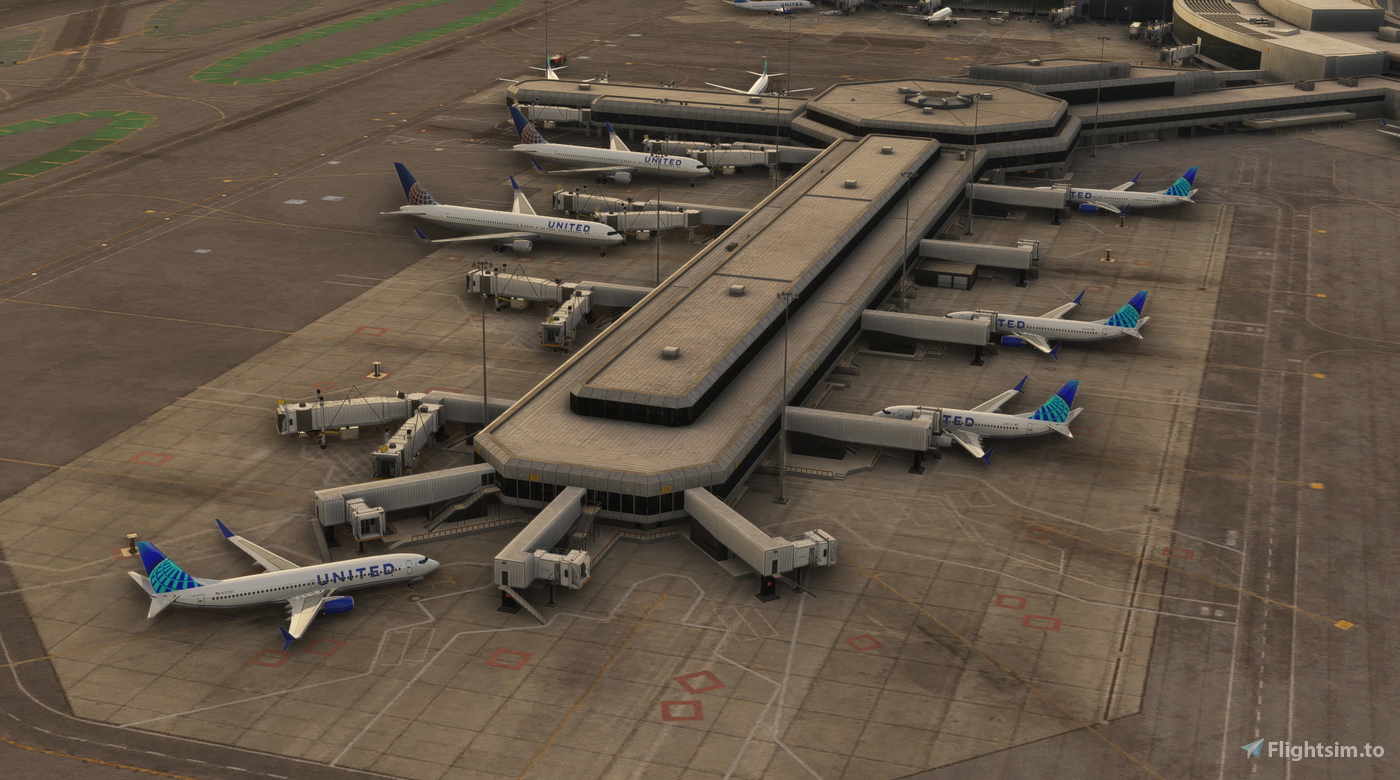 KSFO FSLTL Static Aircraft [BMWorld] for Microsoft Flight Simulator | MSFS