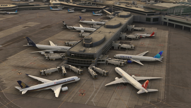 KSFO FSLTL Static Aircraft [BMWorld] for Microsoft Flight Simulator | MSFS