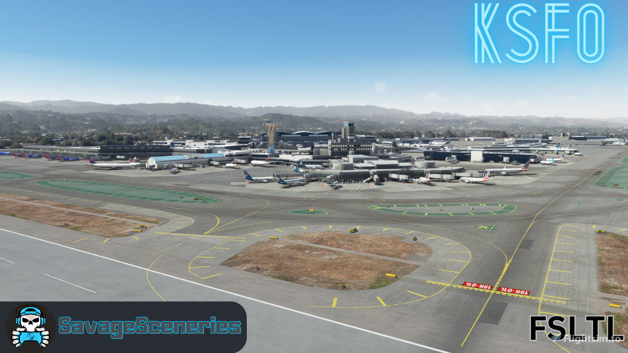 KSFO FSLTL Static Aircraft for Microsoft Flight Simulator | MSFS